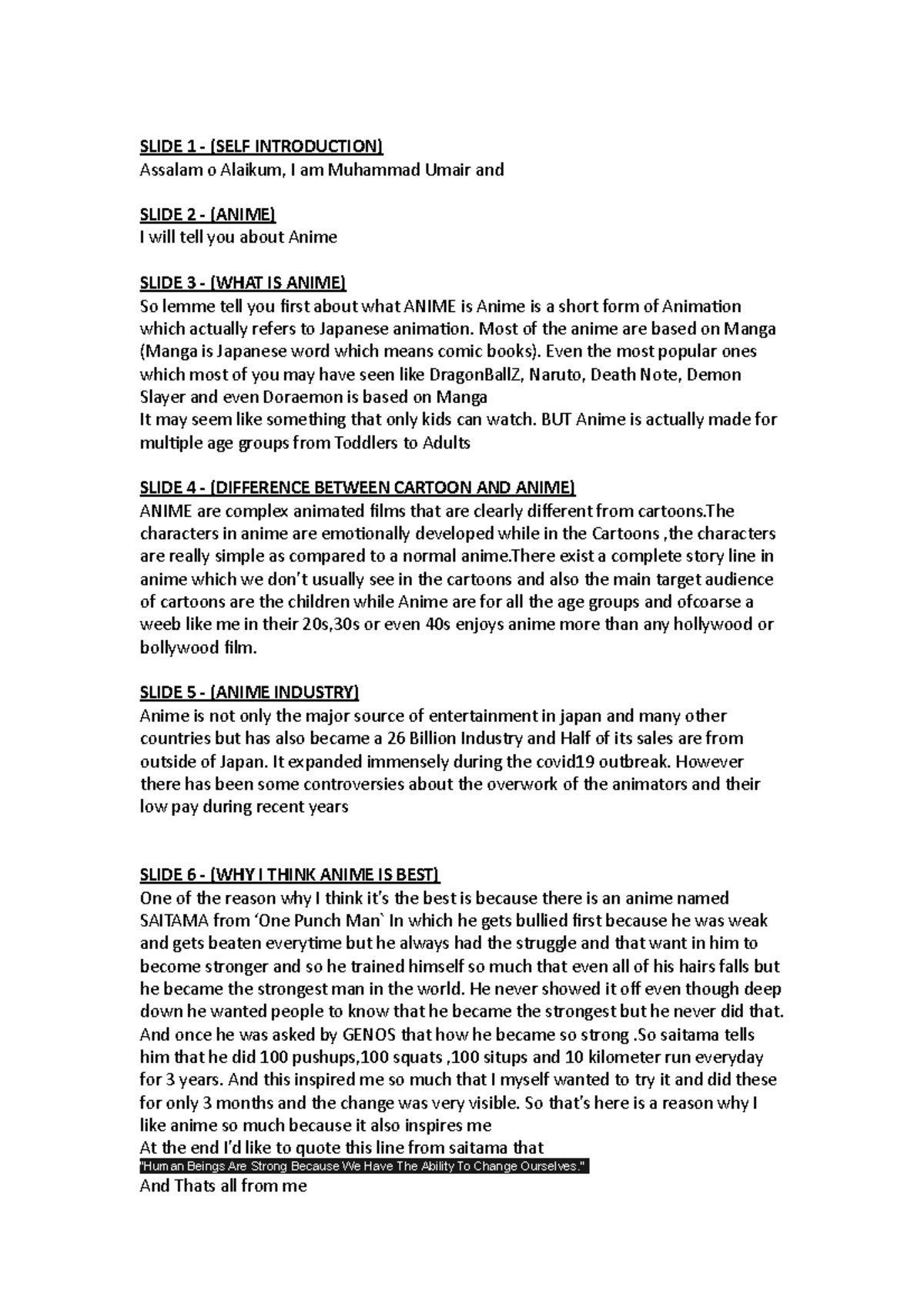 Anime Speaking - what is what and what should be it and my name is not ...