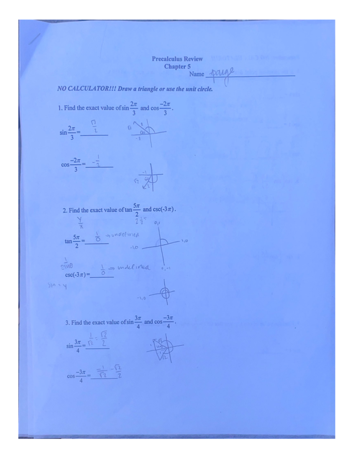 Precalculus Review - precal - MATH 1284 - Studocu