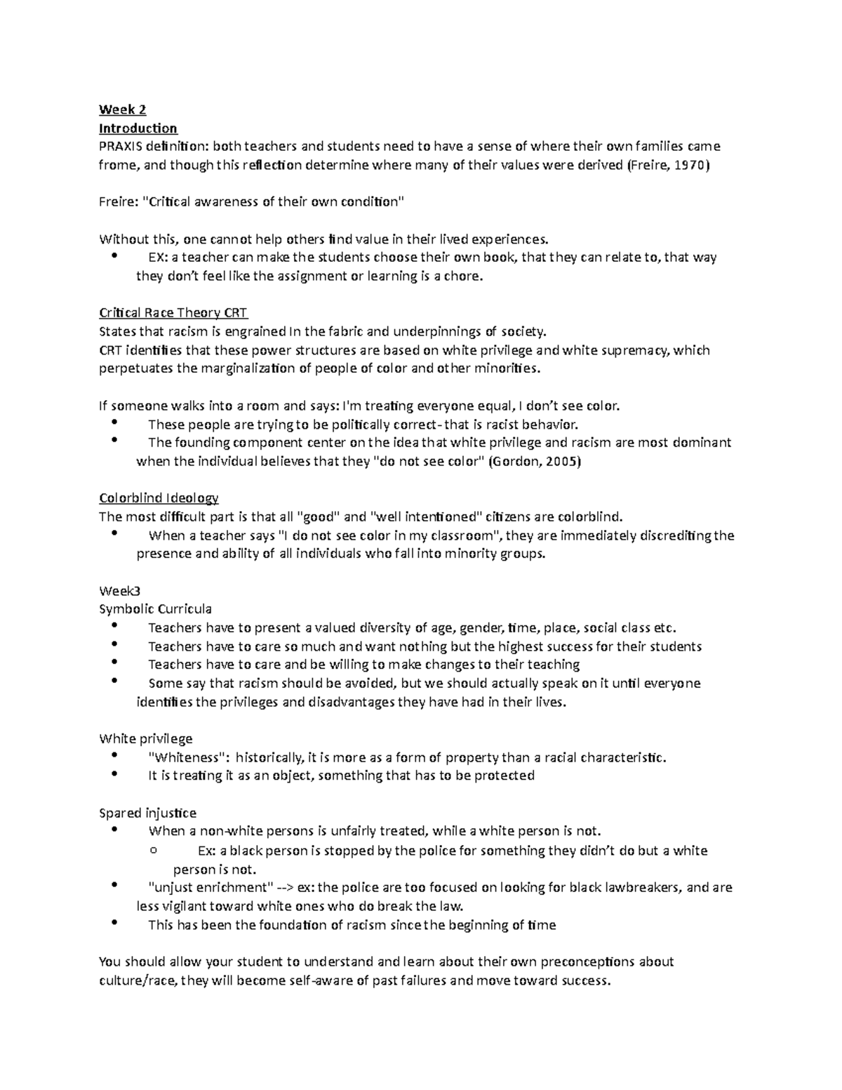 Educ454 - Lecture notes 2,3,4,5,8,10 - Week 2 Introduction PRAXIS ...