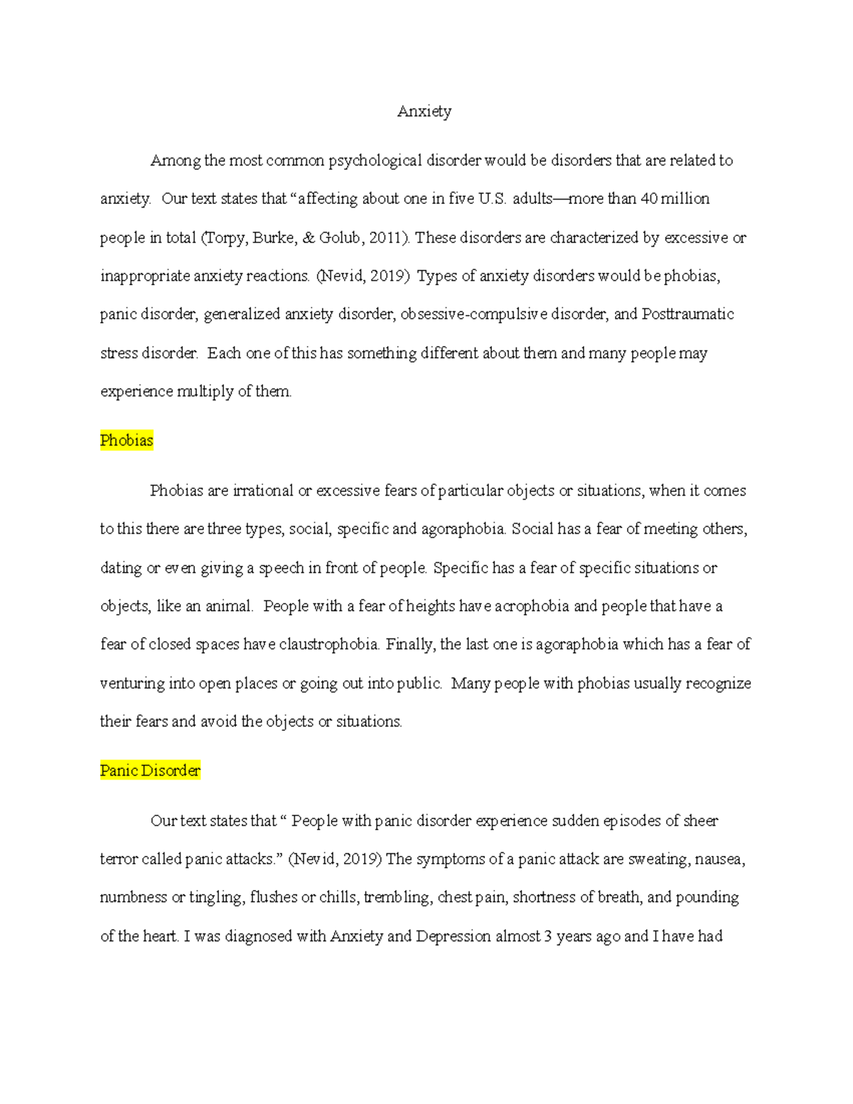 Anxiety - Discussion board - Anxiety Among the most common ...