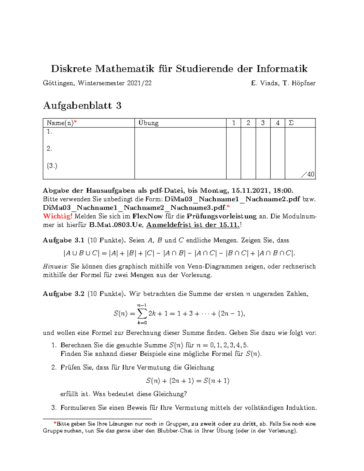 Di Ma03 - Di Ma03 - Diskrete Mathematik für Studierende der Informatik ...