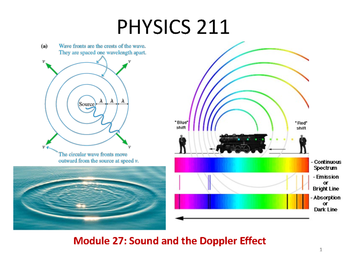 Physics Module 27 - lesson 1 - PHYSICS Module 27: Sound and the Doppler ...