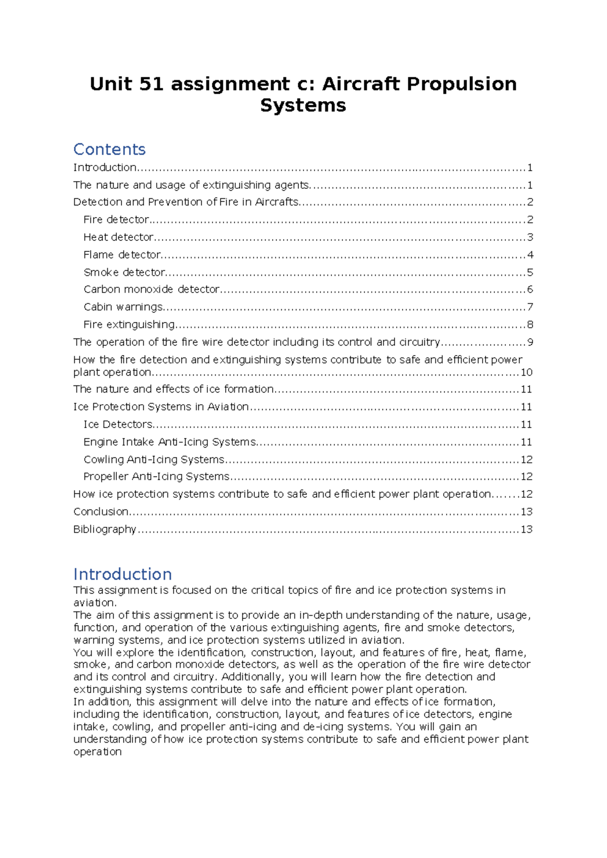 Aircraft Propulsion system - Unit 51 assignment c: Aircraft Propulsion ...