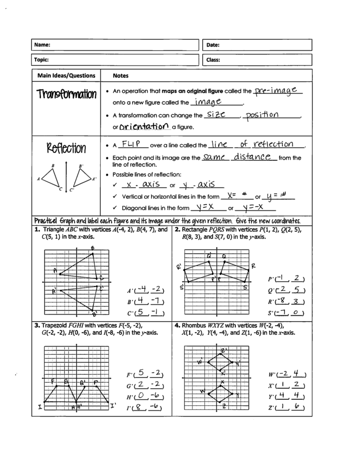Answer Key – Reflection Practice - GR6403 - Studocu