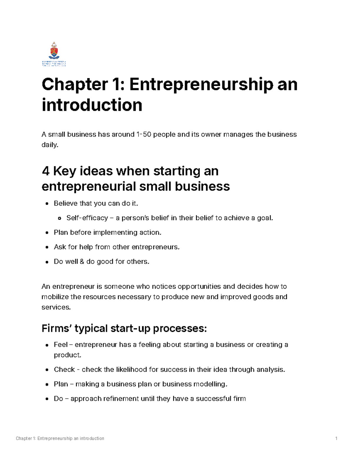 Chapter 1 Entrepreneurship an introduction e3b85291 e5a44591 b17929 ...