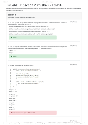 Examen 1 - 45 preguntas - repaso - Prueba: JF Section 2 Prueba 1 - L1-L Revise las respuestas ...
