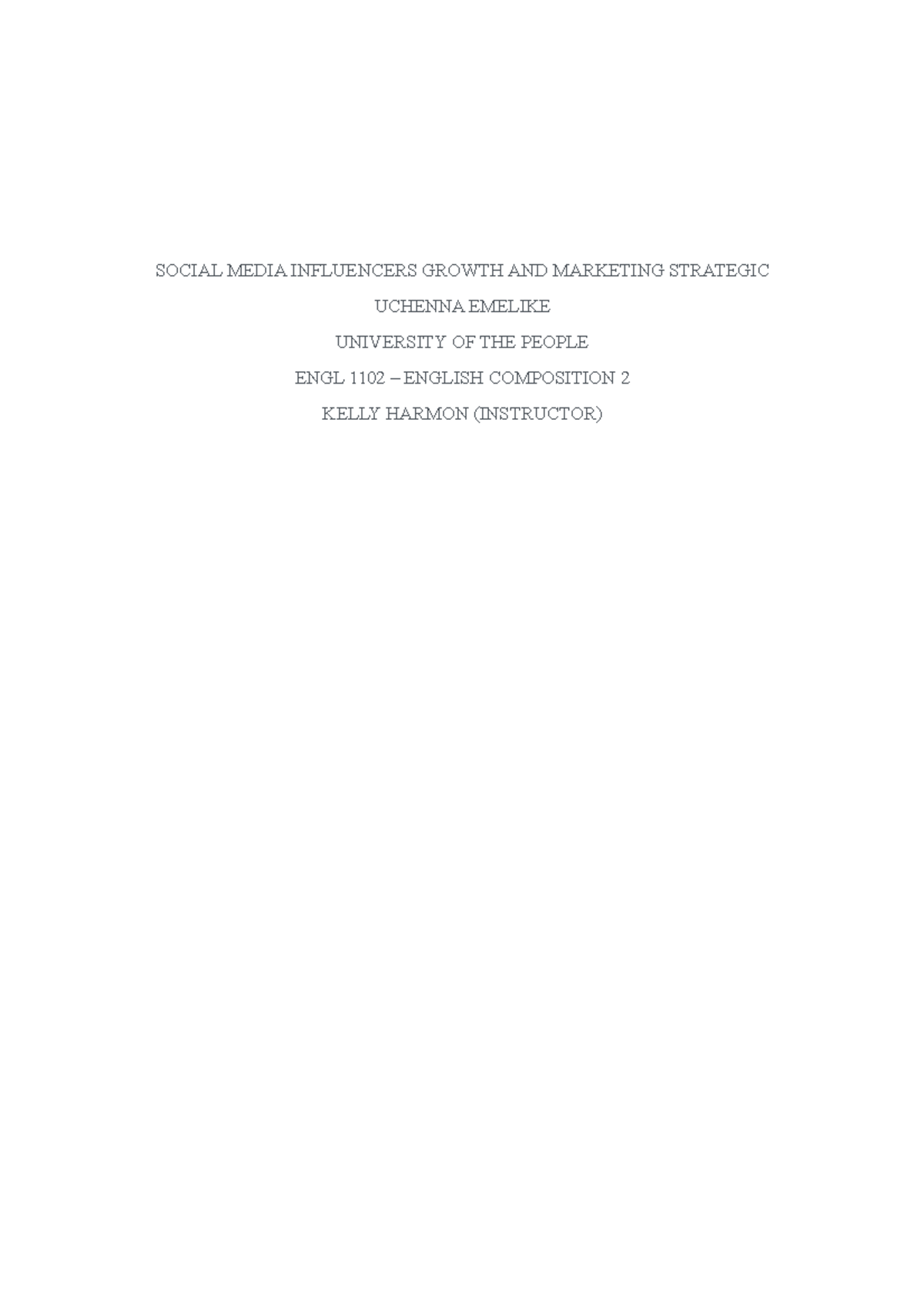 Learning Jounal UNIT 8 Research WORK - SOCIAL MEDIA INFLUENCERS GROWTH ...