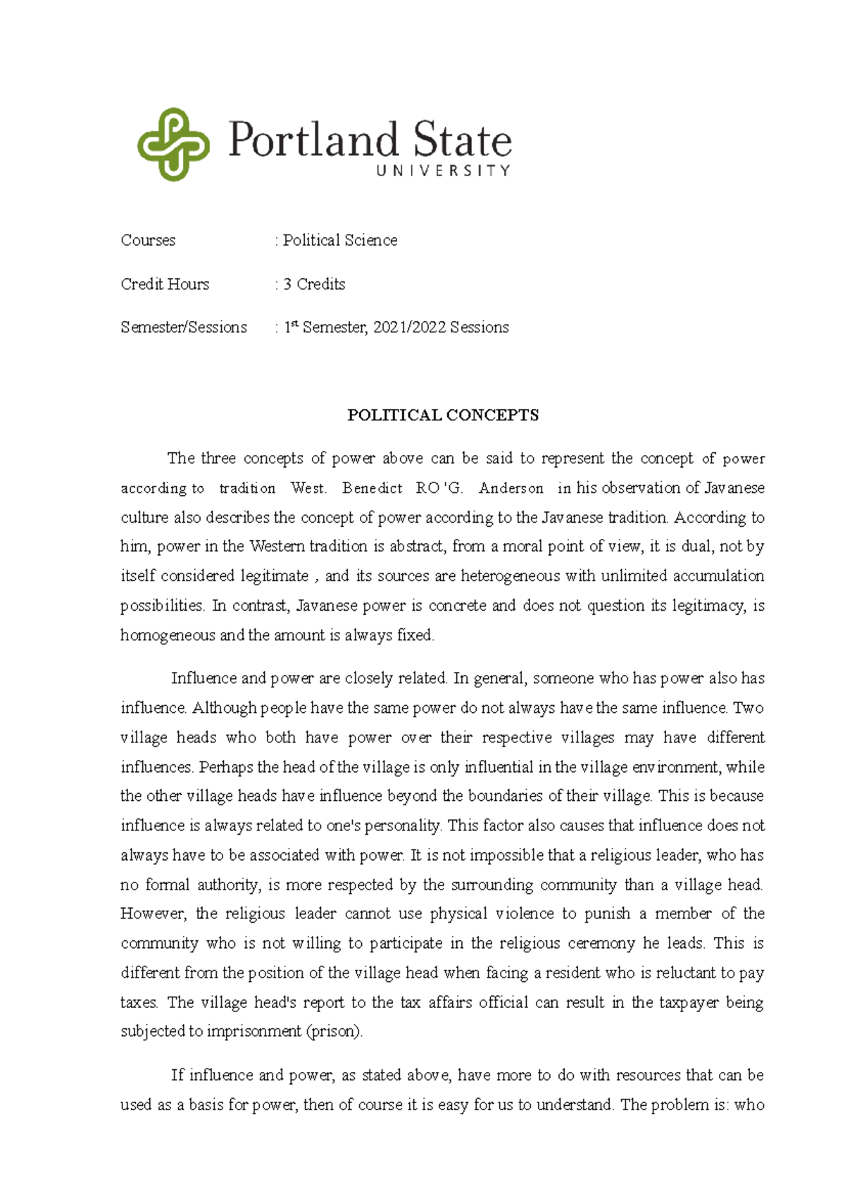 Political Science - Political Concepts 6 - Courses : Political Science ...