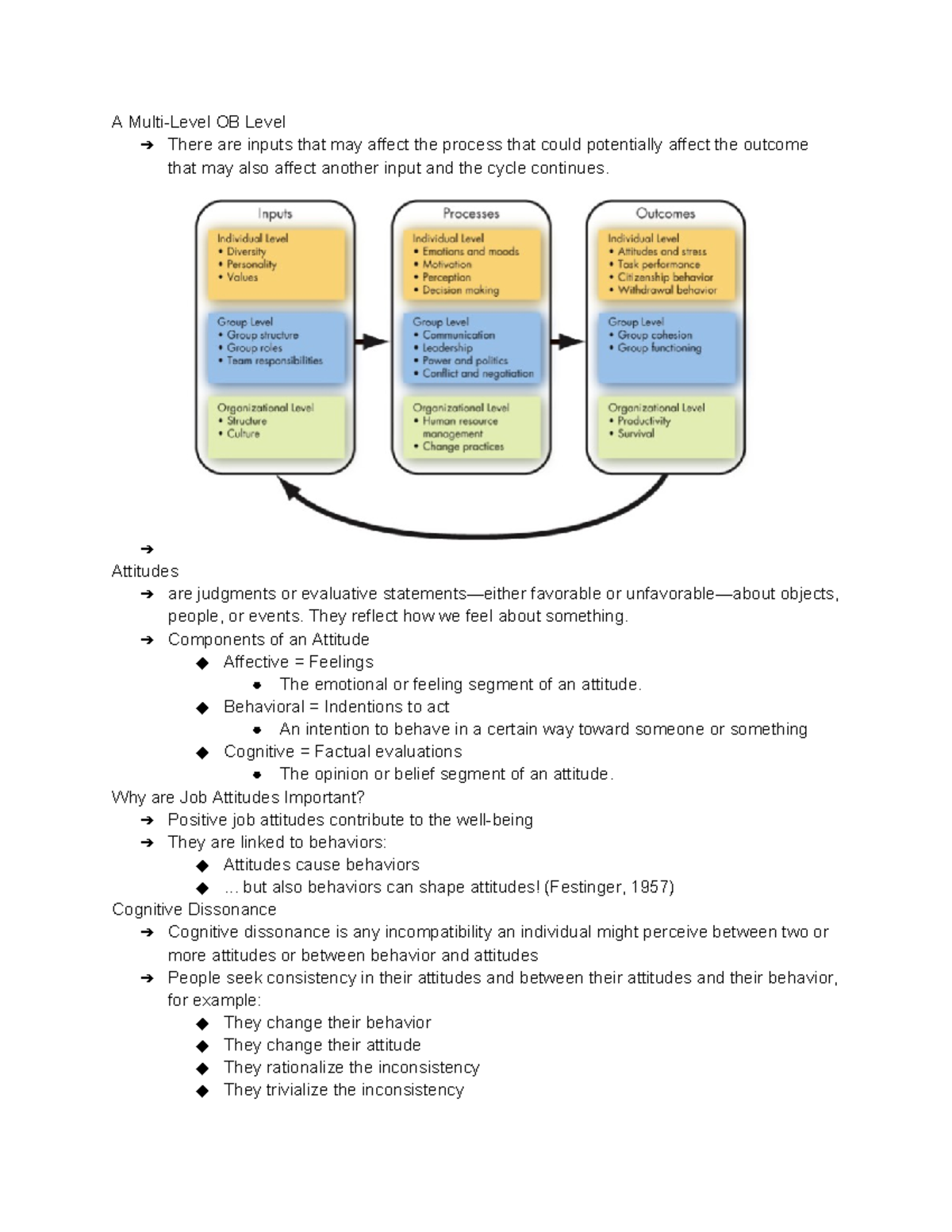 BUS3 160 08 30 23 - lecture notes - A Multi-Level OB Level There are ...