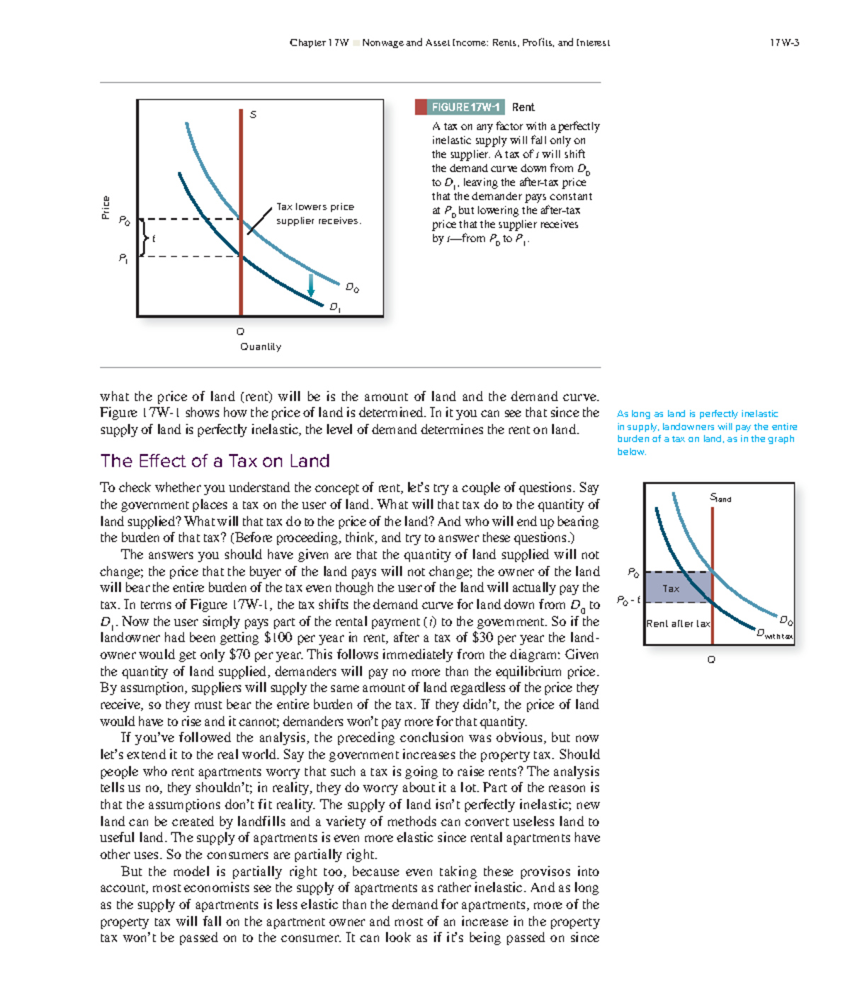 Economics-145 - n/a - Chapter 17W Nonwage and Asset Income: Rents ...
