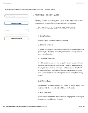 Contracts Practice Questions - Contracts Practice Multiple-Choice Questions Instructions: To ...