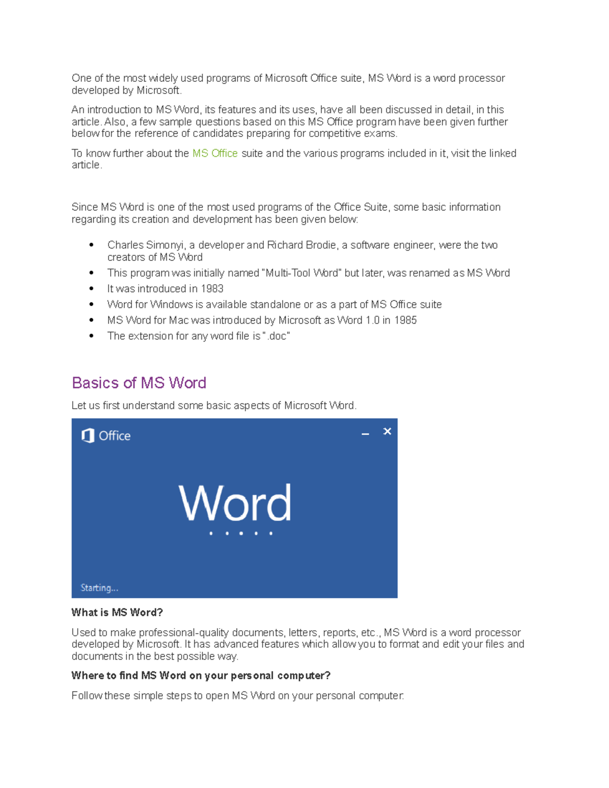 Word - Resurch on ms word for class work - One of the most widely used ...