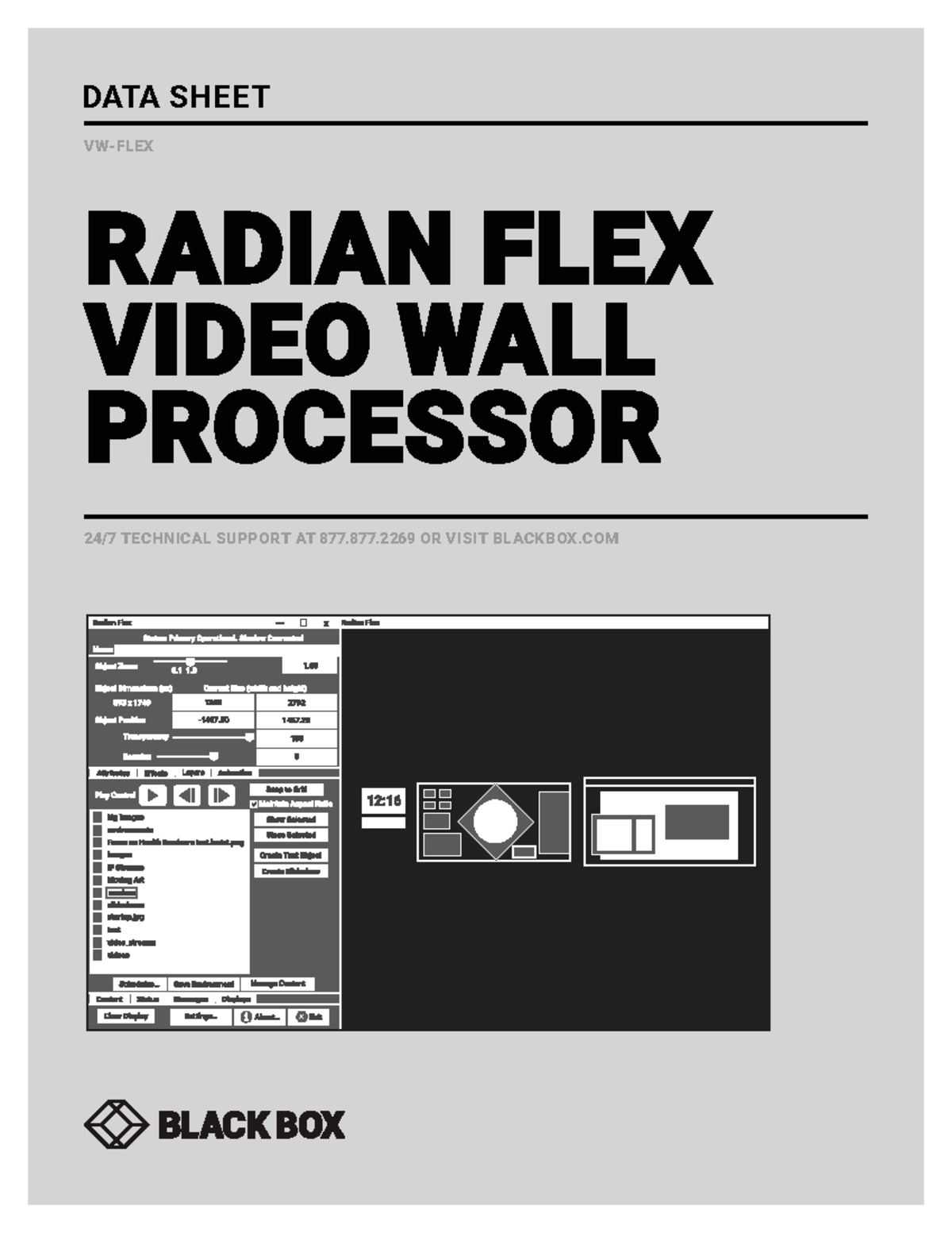 Vw-flex ds rev1 22440 - haohc,alj;ja - RADIAN FLEX VIDEO WALL PROCESSOR VW-FLEX 24/7 TECHNICAL ...
