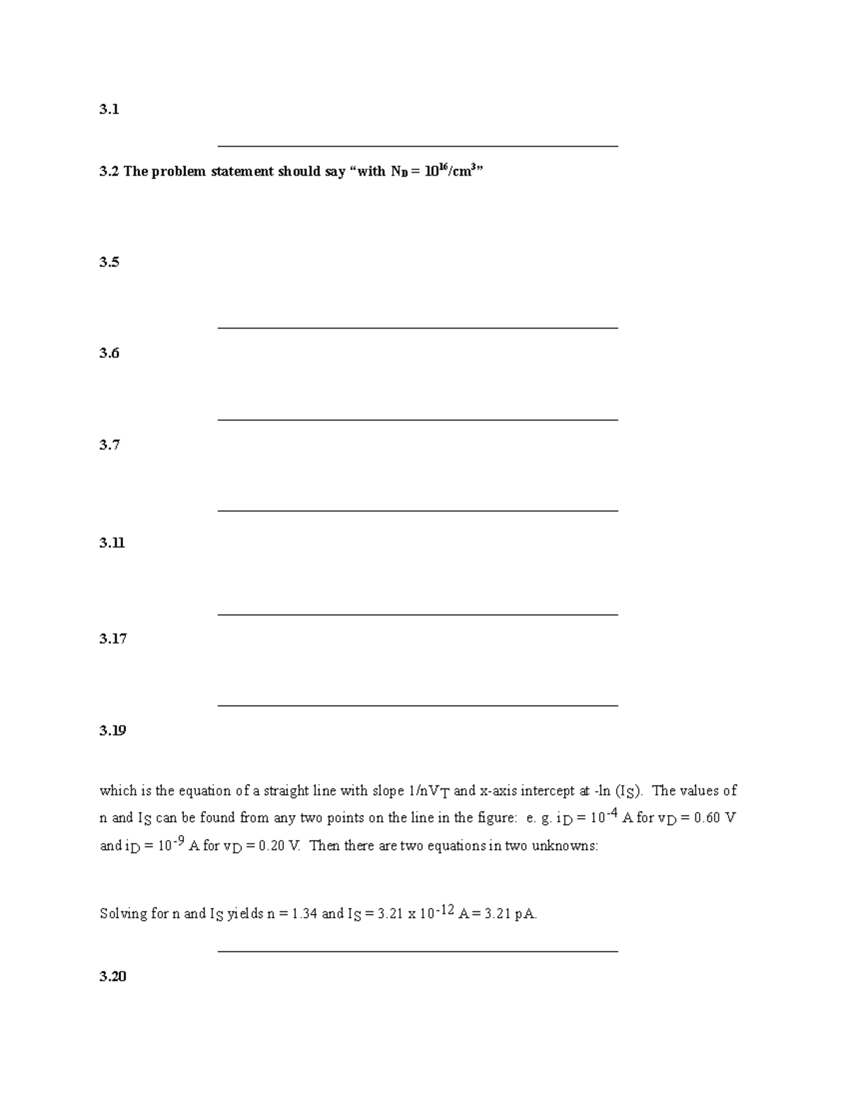 Dap An-BTVN-1-Ch3 - mạch điện bên trong các - 3 The problem statement should say “with ND = 10 ...
