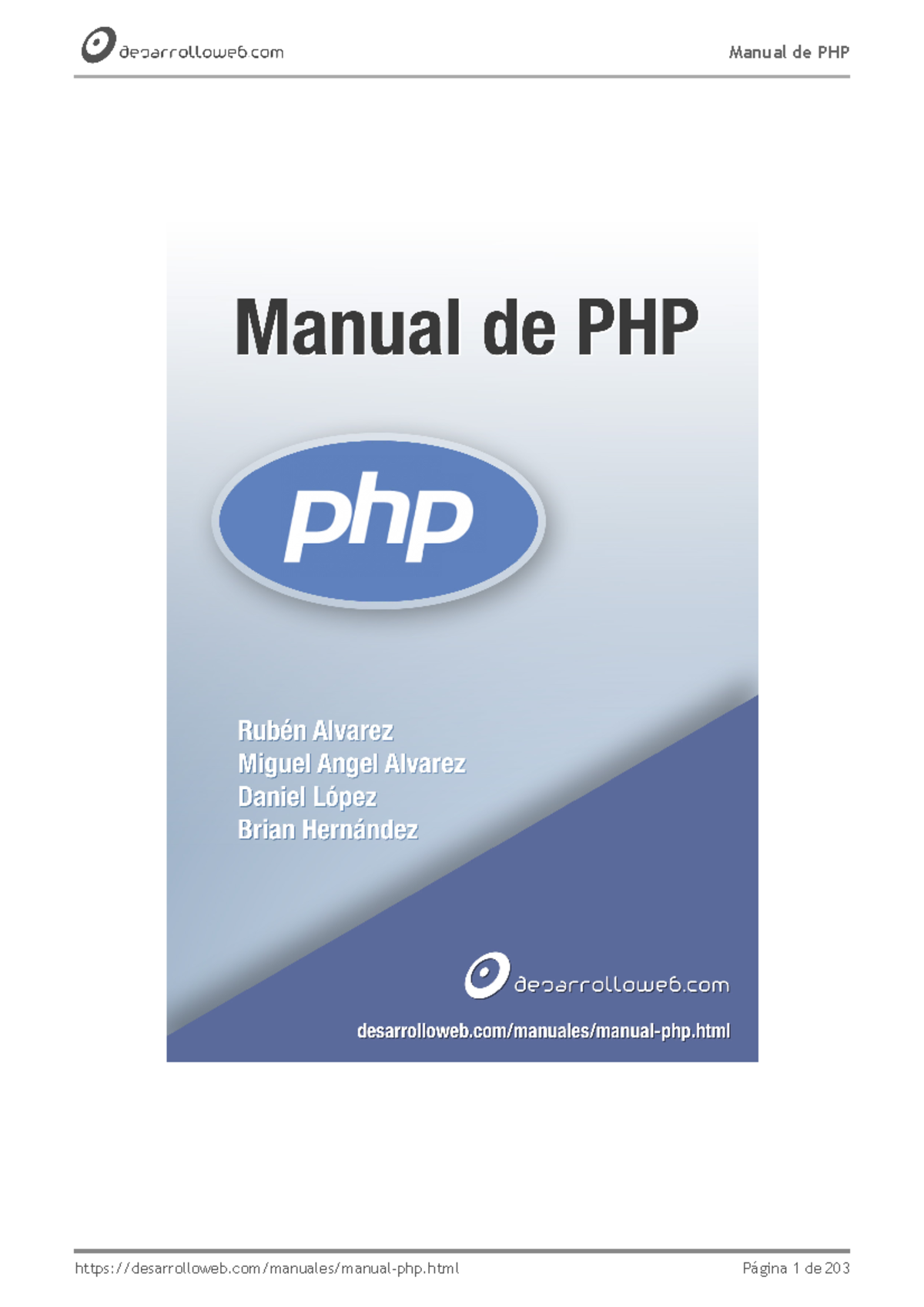 Manual-de-php - Introducción: Manual de PHP En el Manual de PHP cubrimos todos los aspectos ...