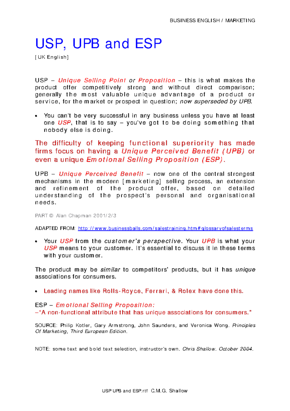 Unique Selling Proposition, Emotional Selling Proposition, vs Unique ...