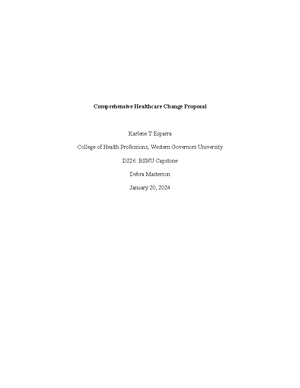 D226 Change proposal FAQs - D226 Capstone Frequently Asked Questions ...