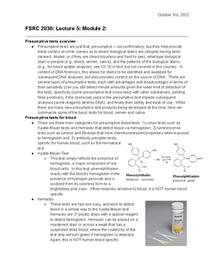 FRSC 2030 Lecture 9 Module 4 - FRSC 2030: Lecture 9: Module 4 ...