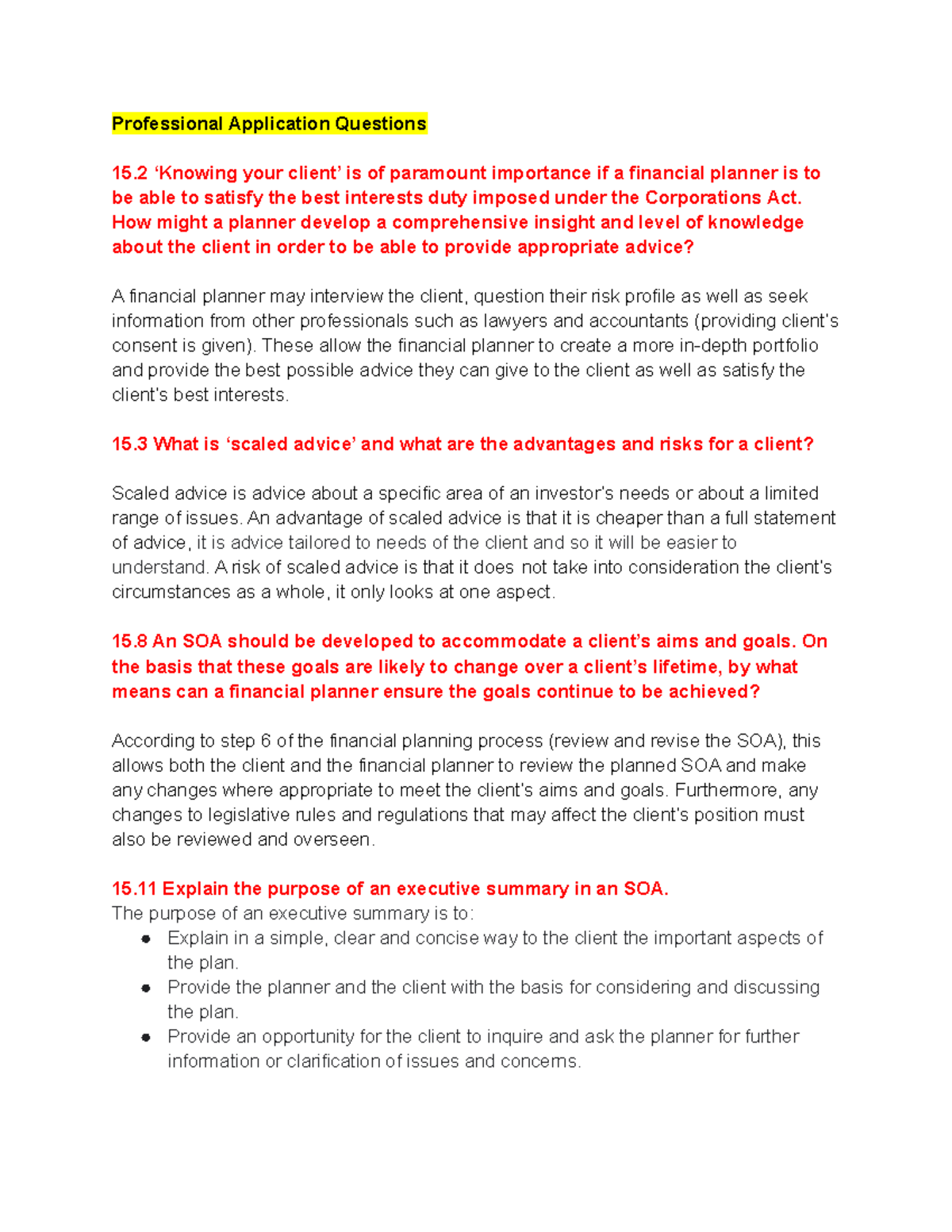 WK13 FIN111 - tutorial homework - FIN 111 - UOW - Studocu