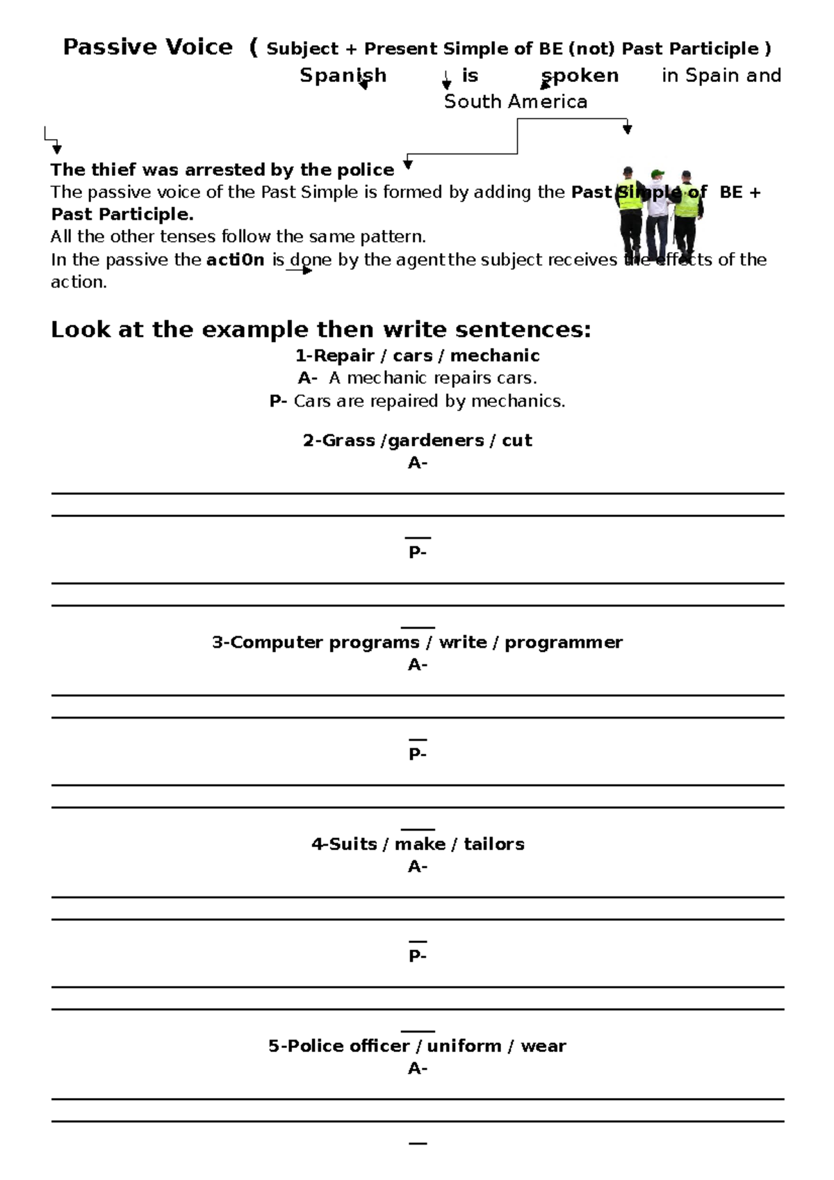 Passive-voice - Passive voice - Passive Voice ( Subject + Present ...