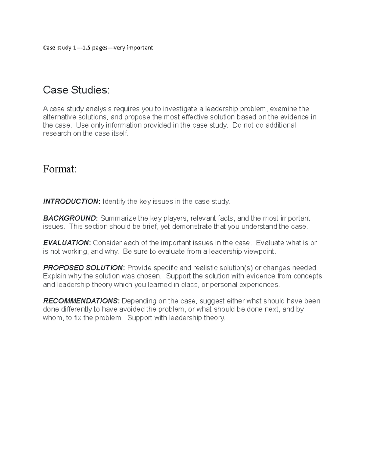Case study 1-1.5 pages-2 sets-very important - Case study 1-1 pages ...