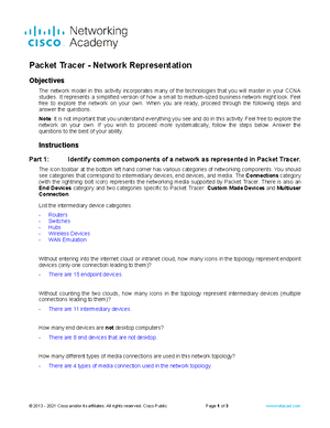 1.5.5 Packet Tracer - Network Representation - Packet Tracer - Network ...