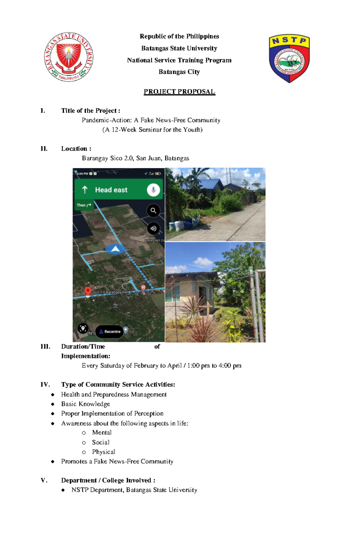 Example-3 - CWTS - Batangas State University National Service Training ...