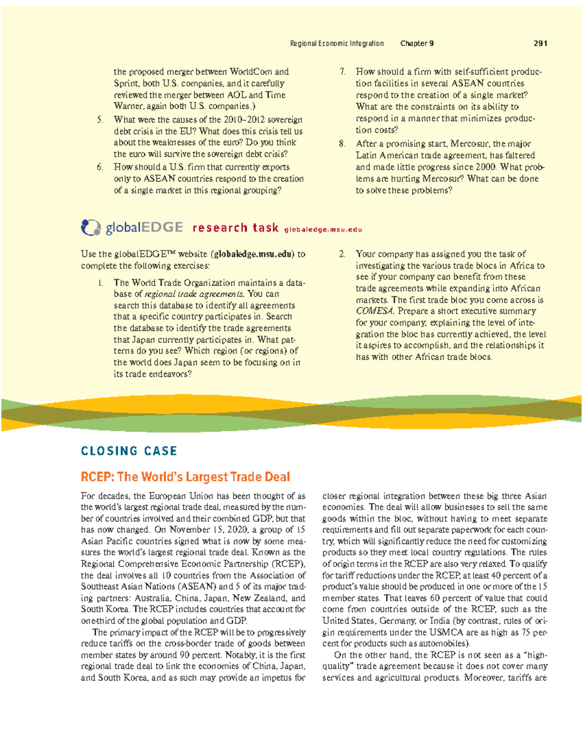 5.4 RCEP The World’s Largest Trade Deal - Regional Economic Integration Chapter