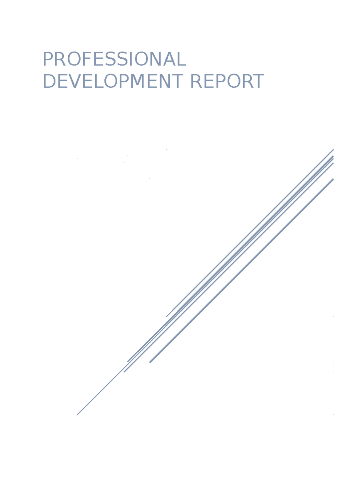 PDP Report - PDP - PROFESSIONAL DEVELOPMENT REPORT Introduction “All ...