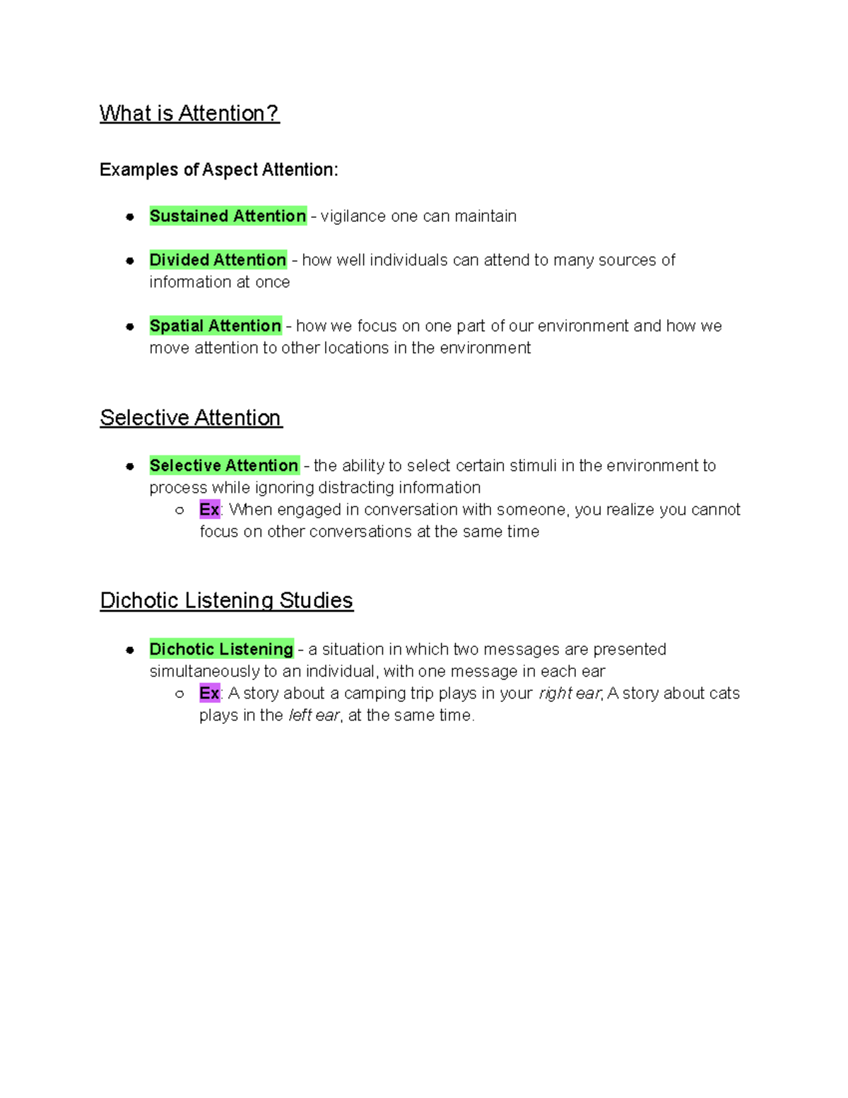 Chapter 4 Attention - Terms - What is Attention? Examples of Aspect ...