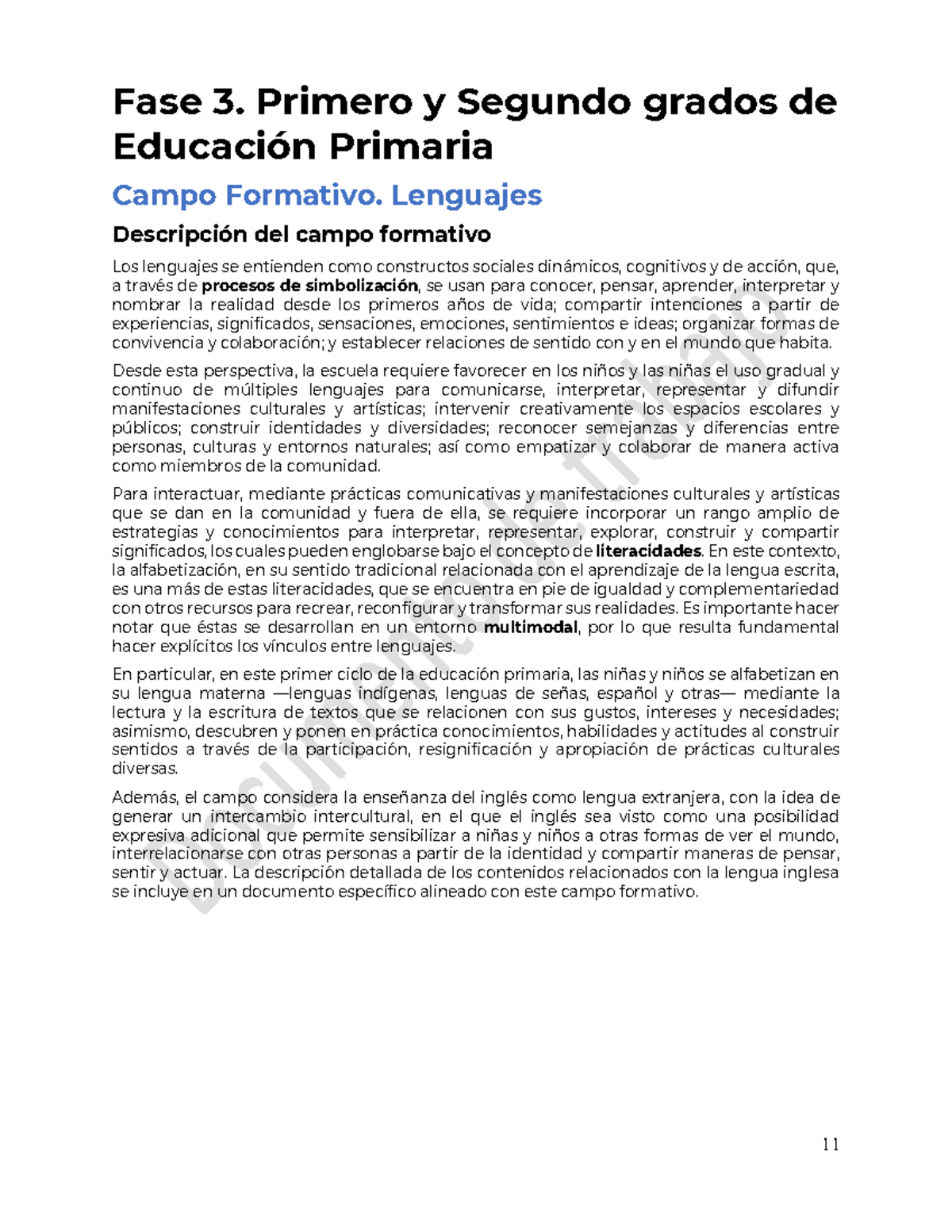 Fase3 - programa 2022 - Fase 3. Primero y Segundo grados de Educación ...