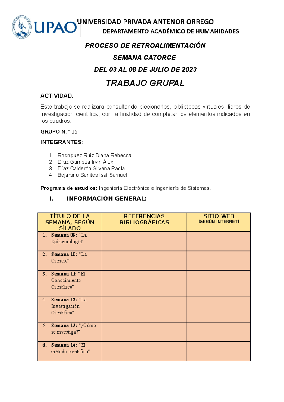 Semana 14 Retroa (3.4) - vfasfasgasgsahas asasgasd ehwehwe hweh ehwehwe ...
