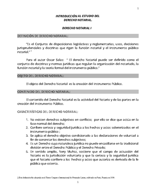 Forma notarial en Representacion - Derecho Notarial - Studocu