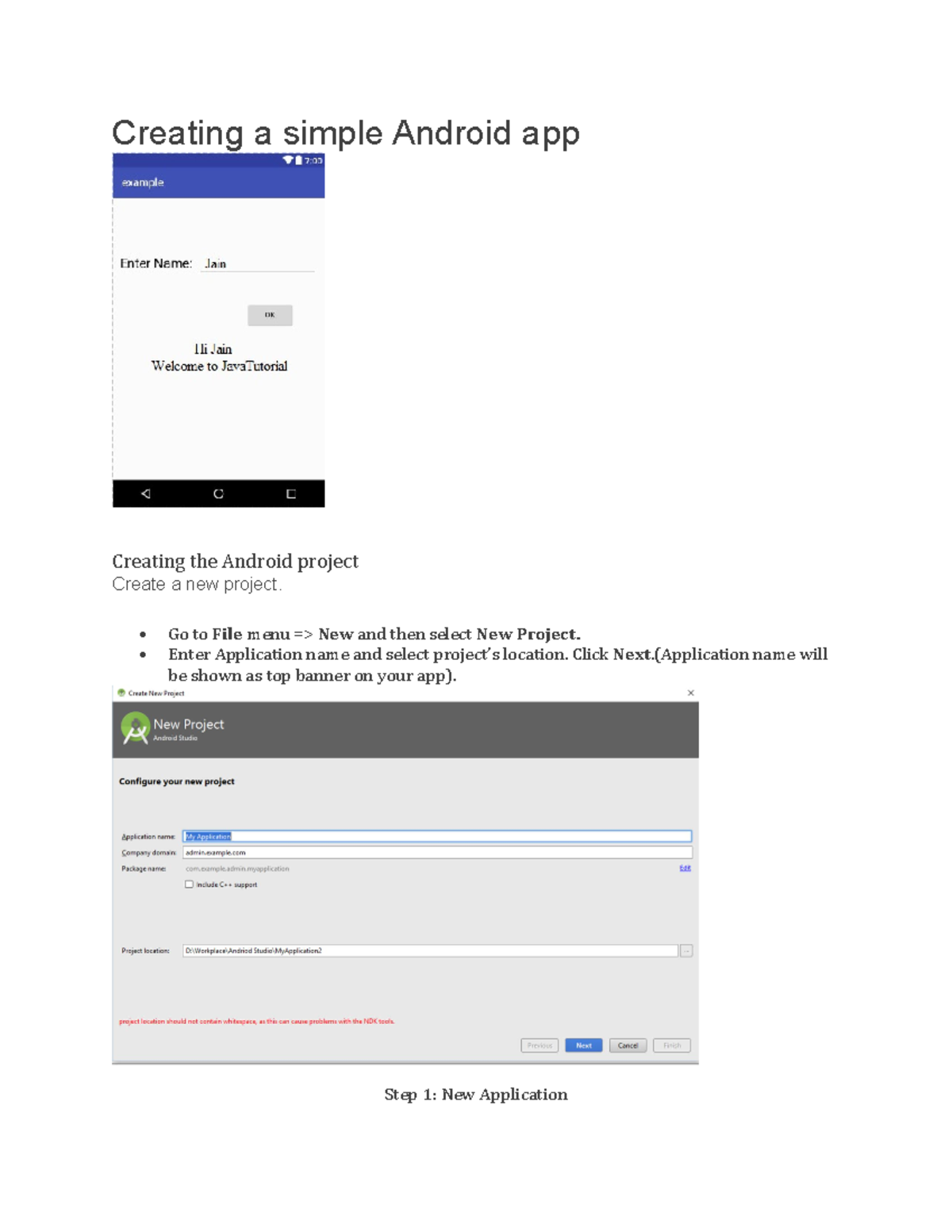 02.b. Hello User - Tài liệu nhập môn lập trình di động - Creating a ...