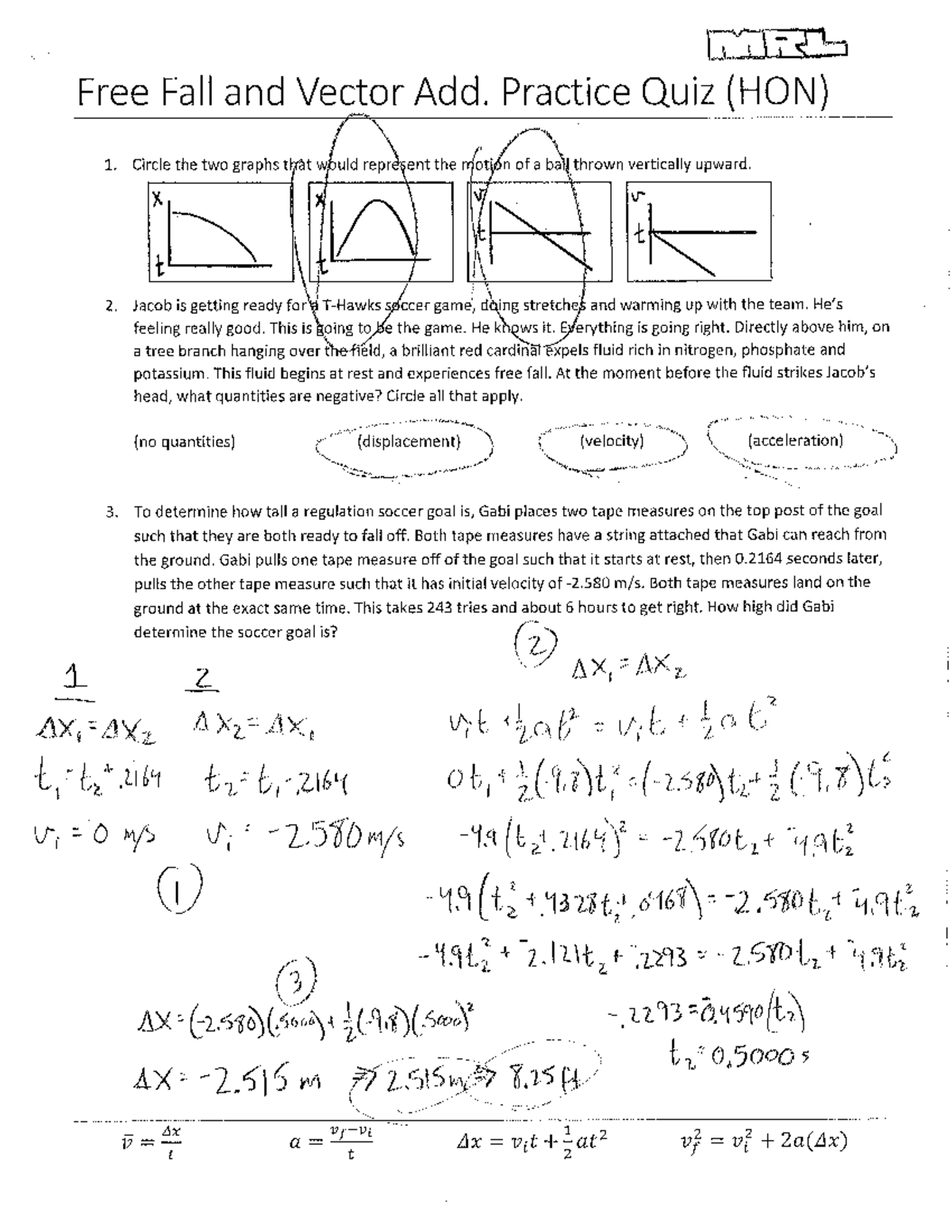 free-fall-vector-addition-practice-quiz-hon-solutions-2021-2022-phys