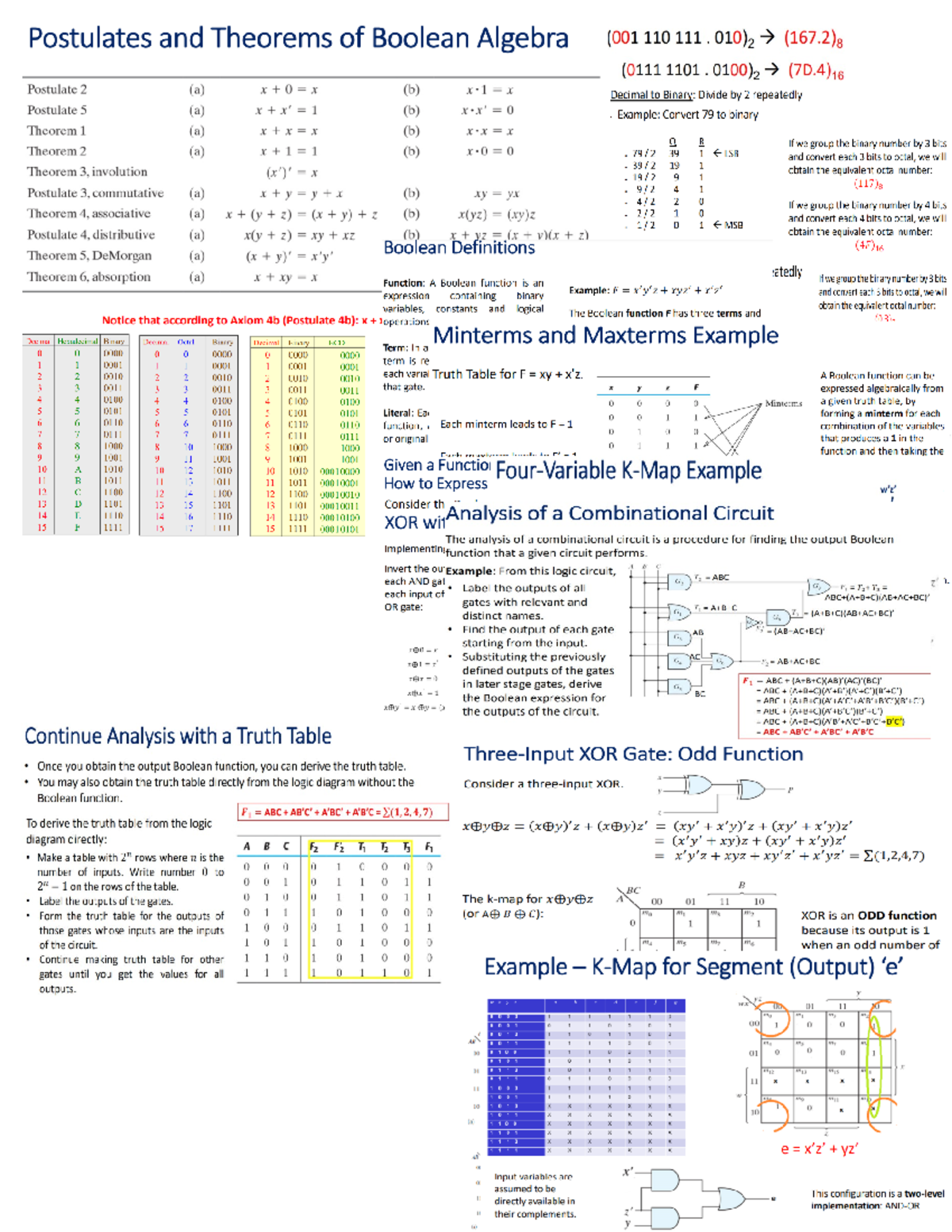 Midterm Cheat Sheet - COEN 212 - Concordia - Studocu