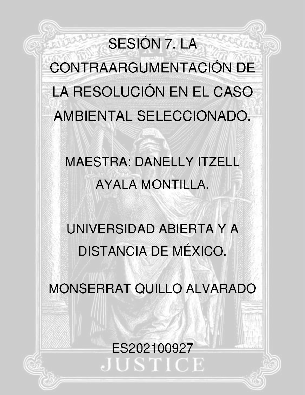 M23 DA U2 S7 MOQA - SESIÓN 7. LA CONTRAARGUMENTACIÓN DE LA RESOLUCIÓN ...