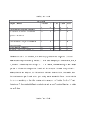 Week3 - Running case-5 Task 1 Document your approach for collecting requirements for the project ...
