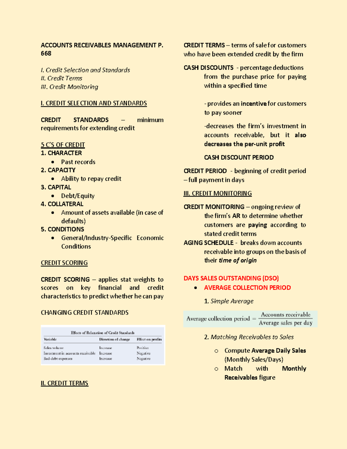 BA 141 LE2 - Under Prof. Roda - ACCOUNTS RECEIVABLES MANAGEMENT P. 668 ...