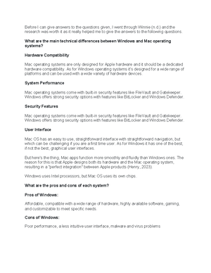 Discussion Assignment Unit 7 - Identify what utilities in an operating system are most useful to ...