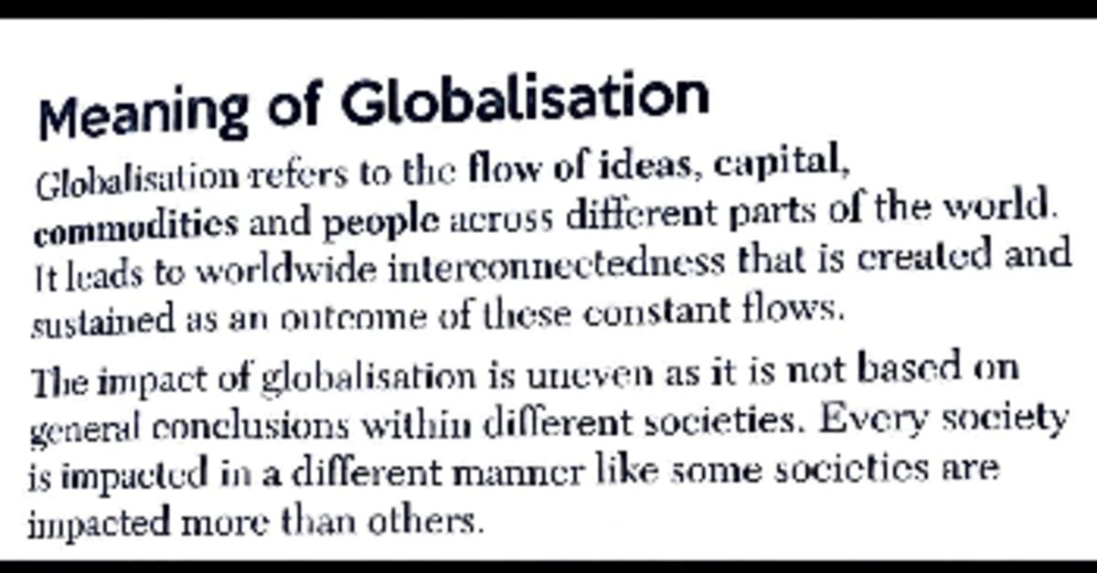 Globalisation Notes - Meaning of Globalisation Globalisation refers to ...