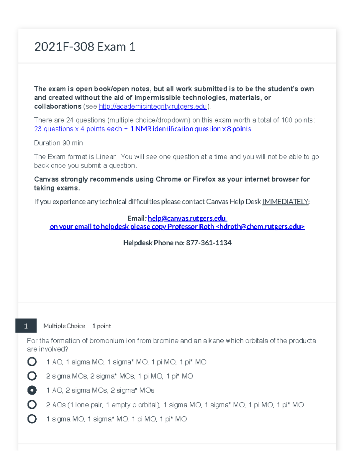 2021F-308 Exam 1 Sunday (10.3) 3PM with Answer Keys - 2021F-308 Exam 1 ...