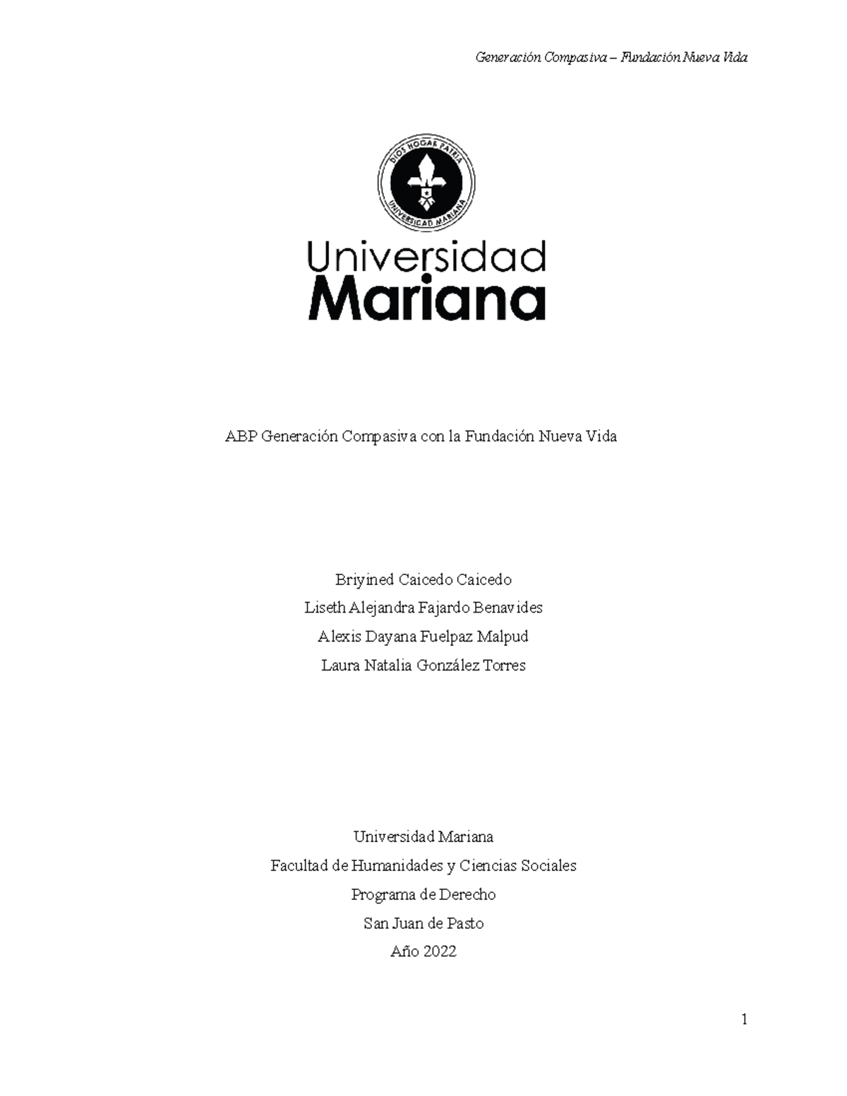 ABP FUND Nueva VIDA - trabajo de abp - ABP Generación Compasiva con la ...