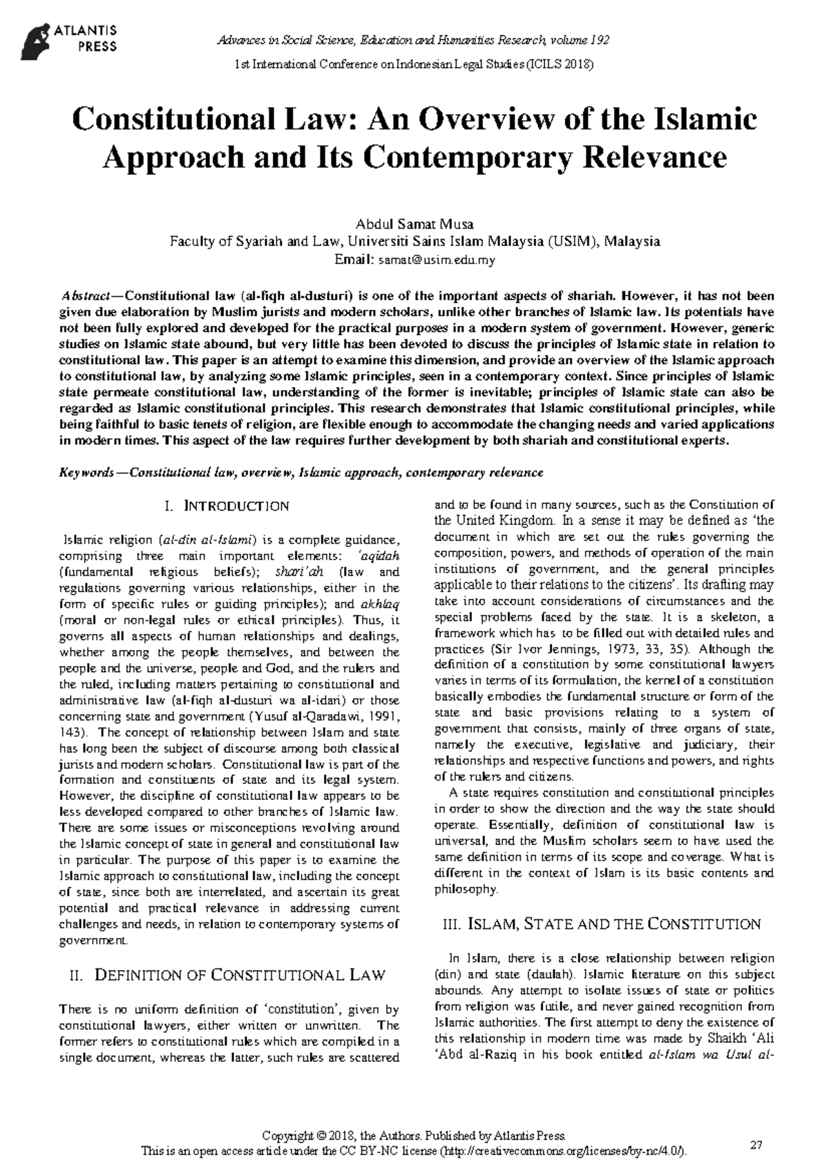 25903135 - mmm - Constitutional Law: An Overview of the Islamic ...