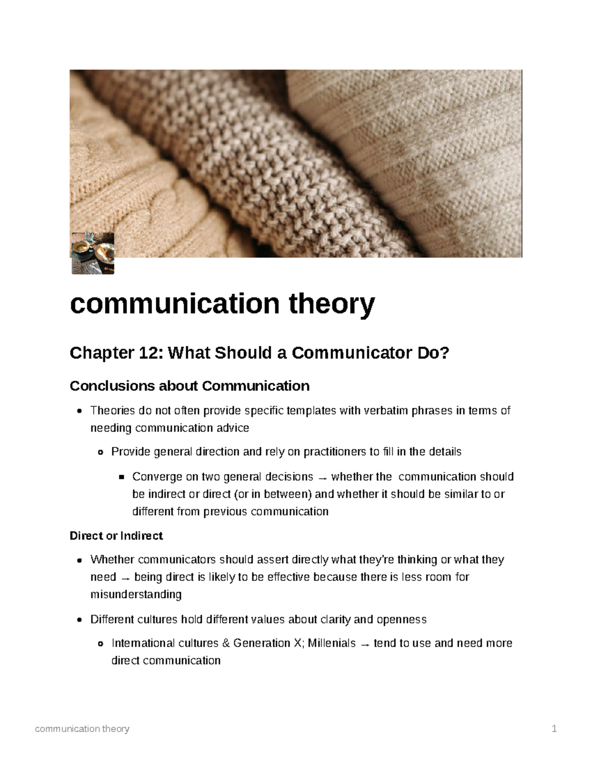 Communication theory - Textbook notes from Chapter 12 Detailed and ...