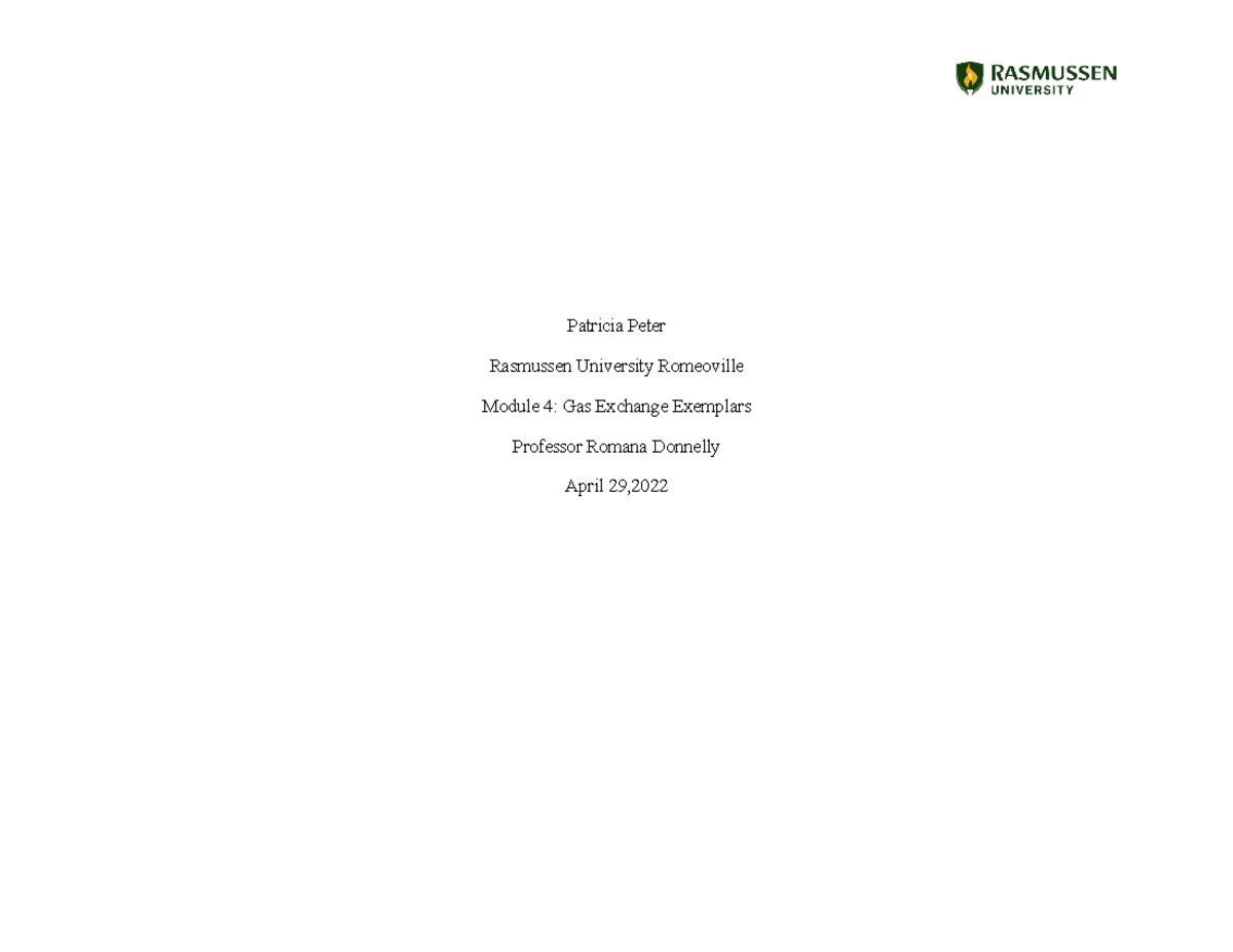 Ppeter Module+4+Gas+Exchange+Exemplars 5122 - Patricia Peter Rasmussen ...