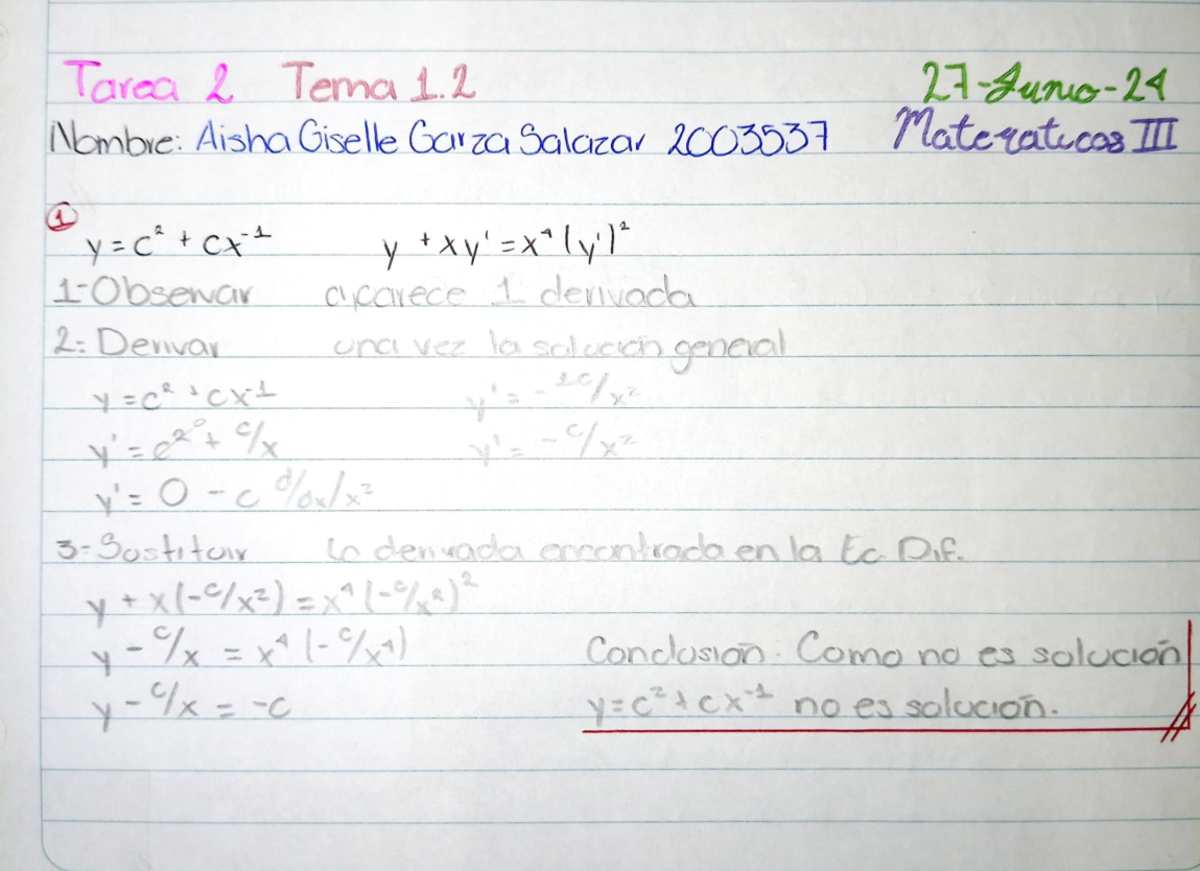 Garza Salazar Aisha Giselle-Tarea 2 Mate 3 - Matemáticas 3 - ♂一丶一一一一A C ...