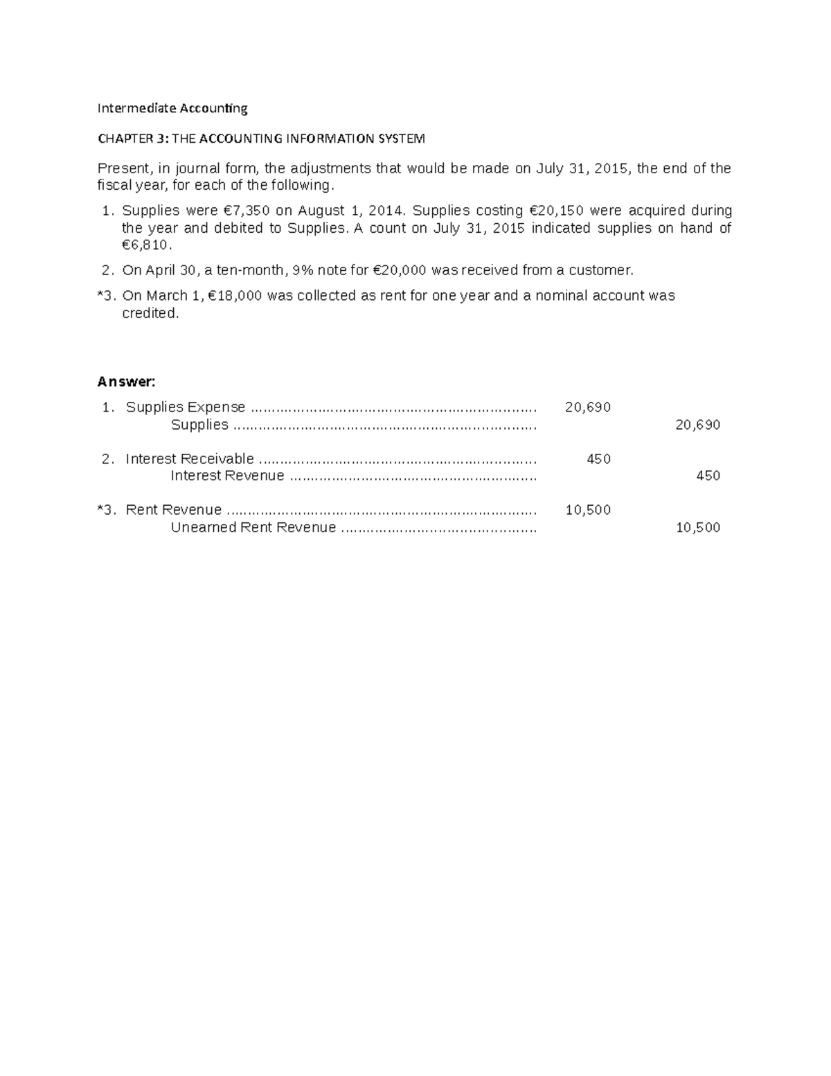 Intermediate Acc 7 - Intermediate Accounting CHAPTER 3: THE ACCOUNTING ...