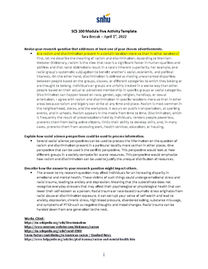 SCS100 Mod 4 DUE 3-28 - SCS 100 Module Four Activity Template Tara ...