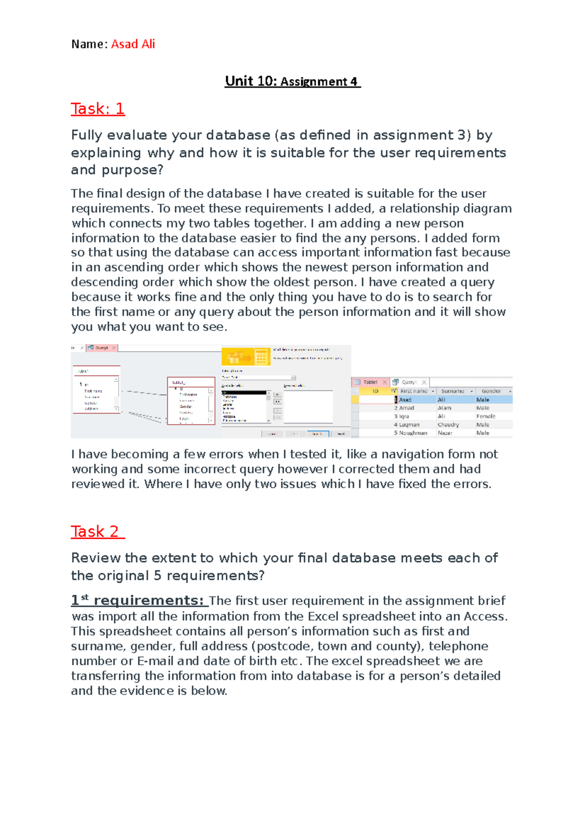 Unit 10 - it is easy to do your assignment. It just example and don't ...